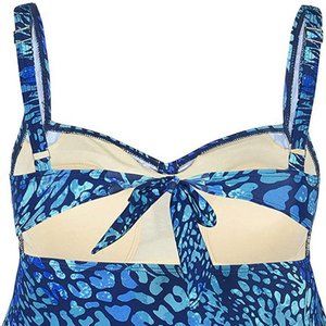New Item | Swim | Plus Swim Tankini Set Womens Size 6 Blue Animal Print ...